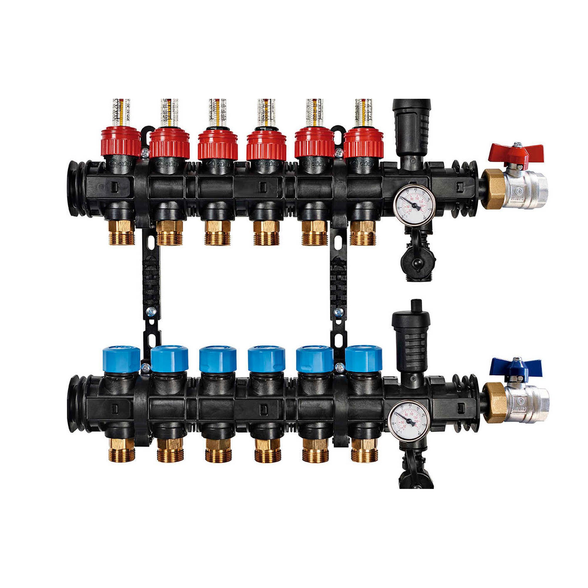 Colector y armario para suelo radiante y refrescante